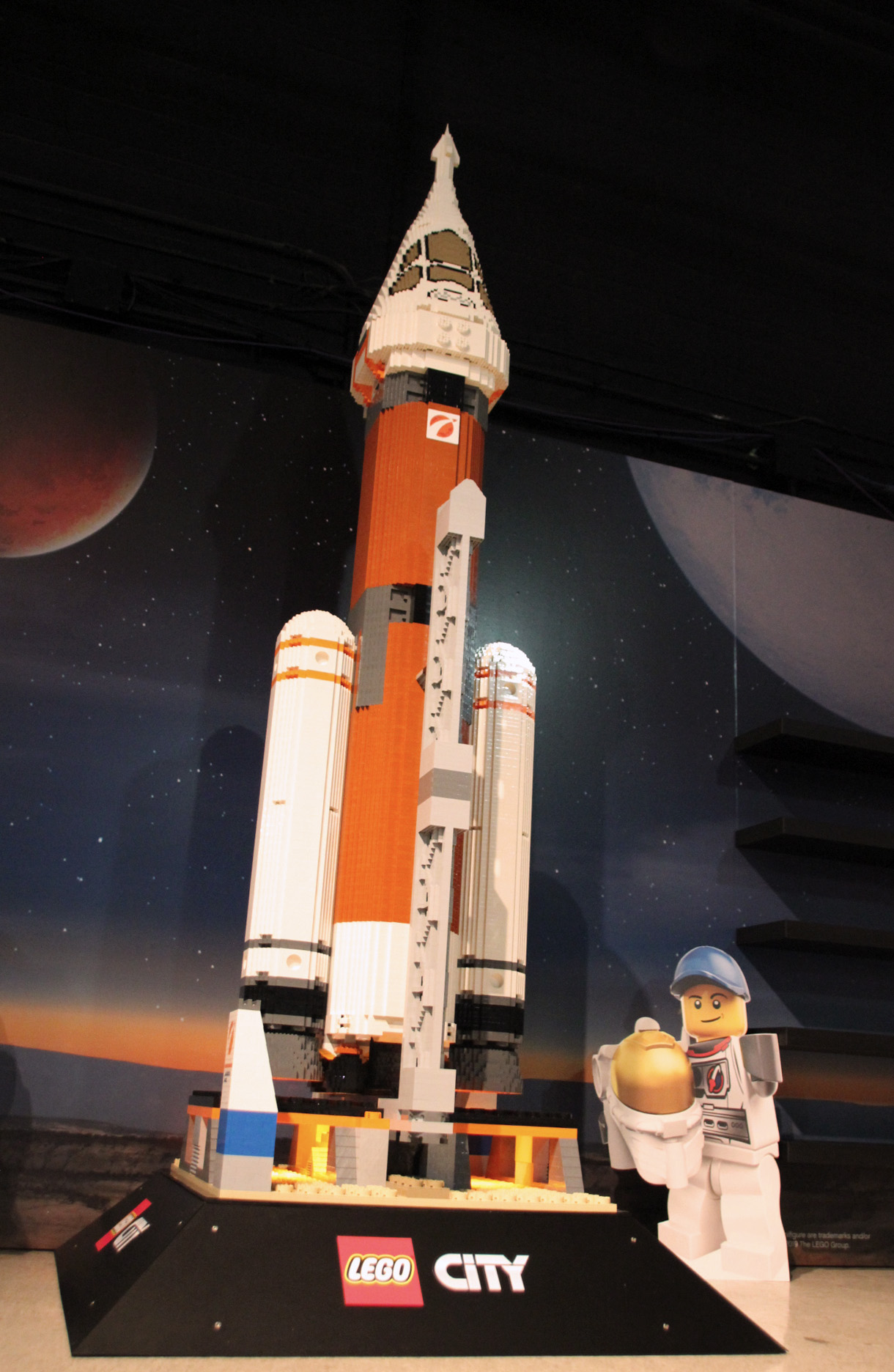 Check out this giant Lego rocket ship