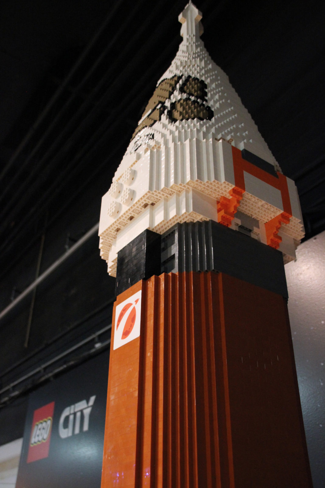 Check out this giant Lego rocket ship