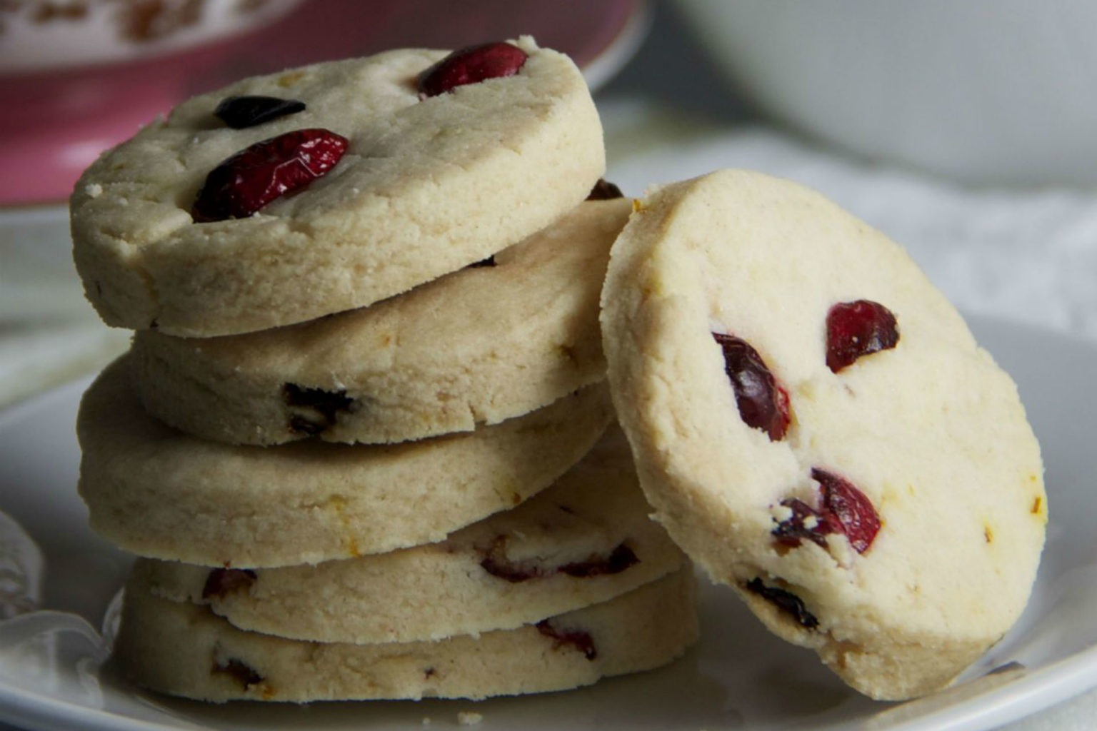 Gluten-Free Cranberry Shortbread Cookies