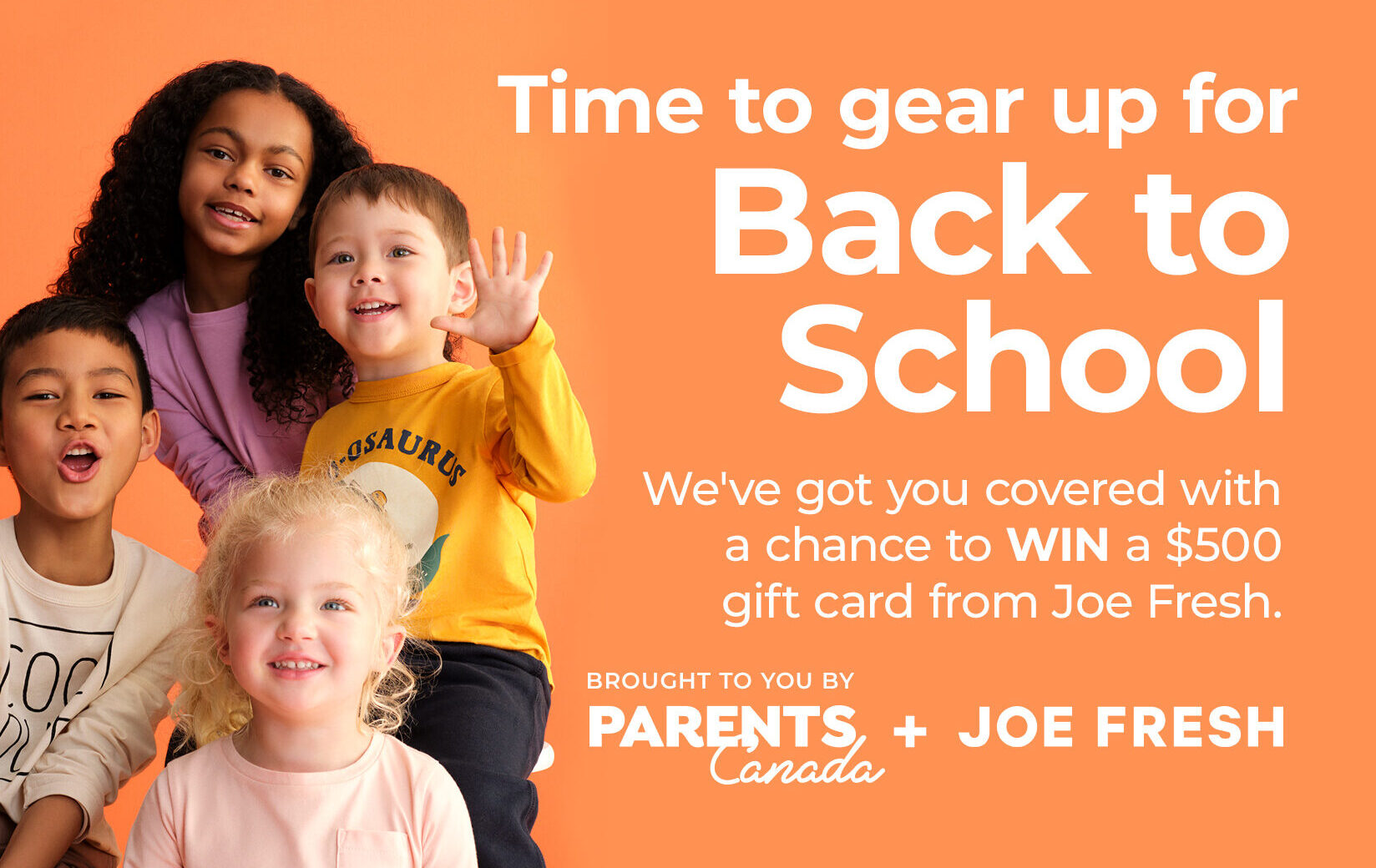 Head Back-To-School With a $500 Joe Fresh Gift Card